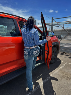 Grace in La - Dreamcatcher Jean – Hewitt & Whitty Saddlery