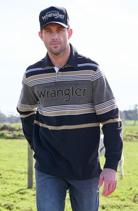 Wrangler AW25 Mens Luke Stripe Rugby – Hewitt & Whitty Saddlery